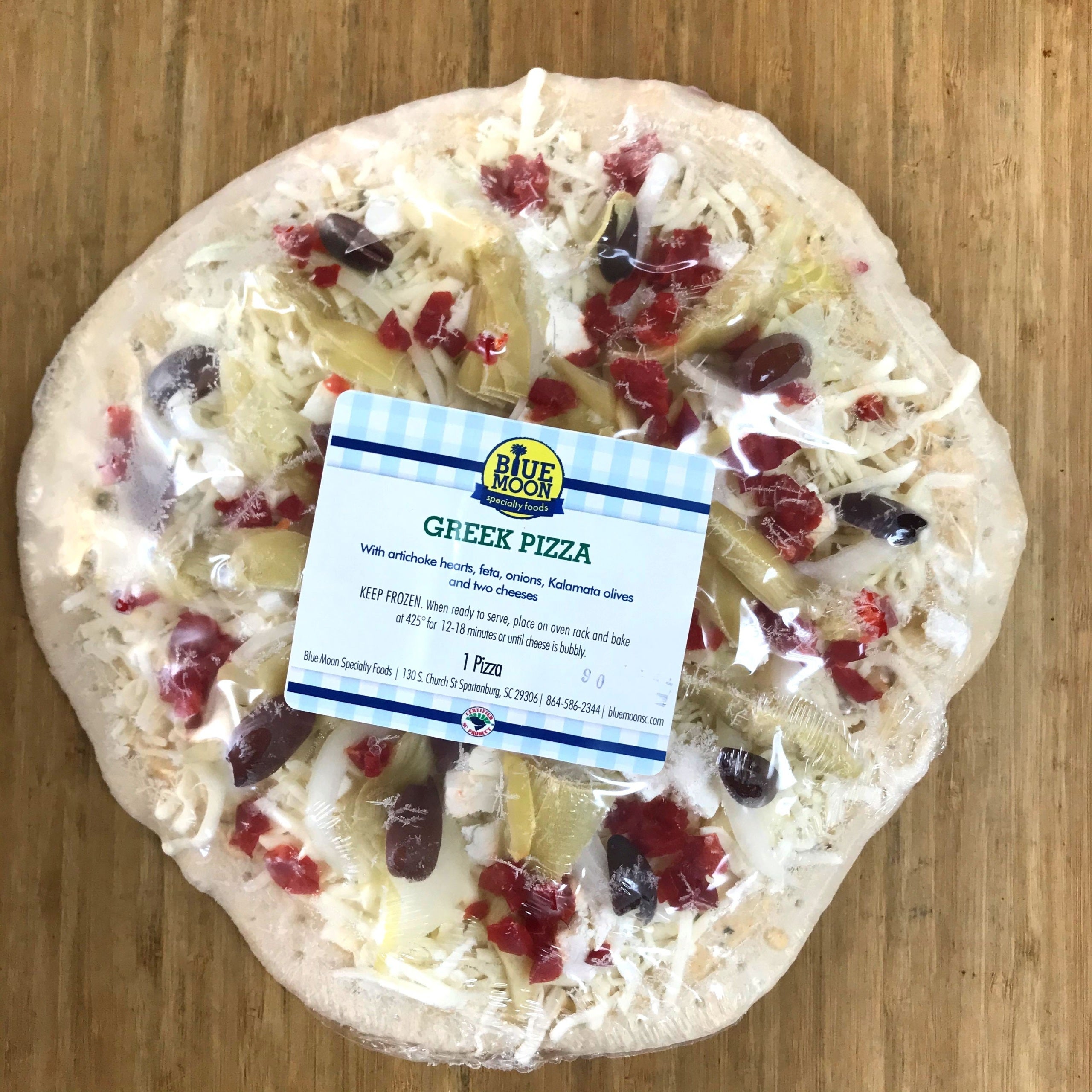 Pizza - Greek | Blue Moon Bodega